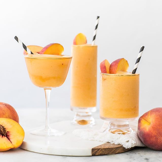 Frozen Peach Bellinis Recipe | The Feedfeed