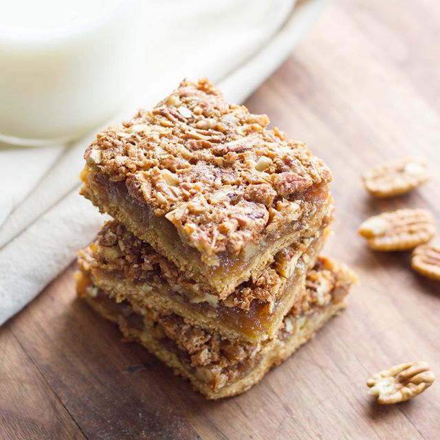 Chewy Pecan Pie Bars Recipe | The Feedfeed