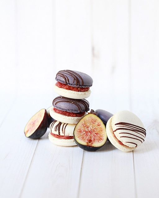 Roasted Fig Macarons With Jam Filling Recipe | The Feedfeed