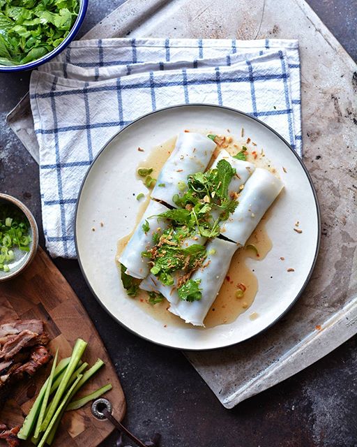 Vietnamese Rice Rolls With Pork And Lemongrass Recipe | The Feedfeed