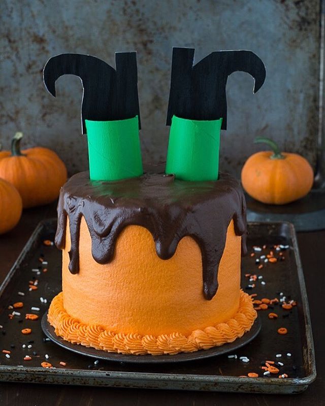 Melted Witch Layer Cake Recipe | The Feedfeed