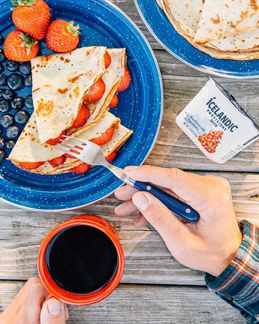 Icelandic Pancakes With Skyr And Fresh Berries Recipe | The Feedfeed