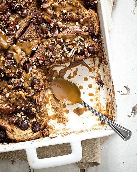 Sticky Toffee Bread Pudding With Chocolate Chips Recipe | The Feedfeed