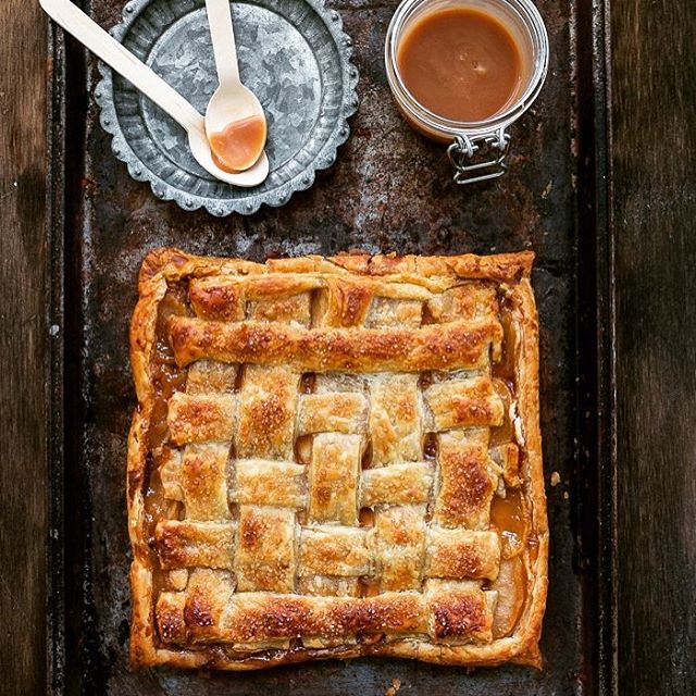 Cheese And Apple Danish With Salted Caramel Recipe | The Feedfeed