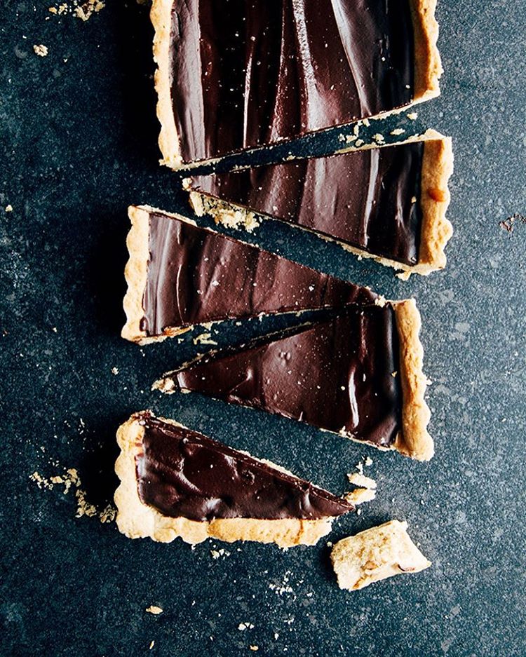 Caramel Chocolate Shortbread Tart Recipe | The Feedfeed