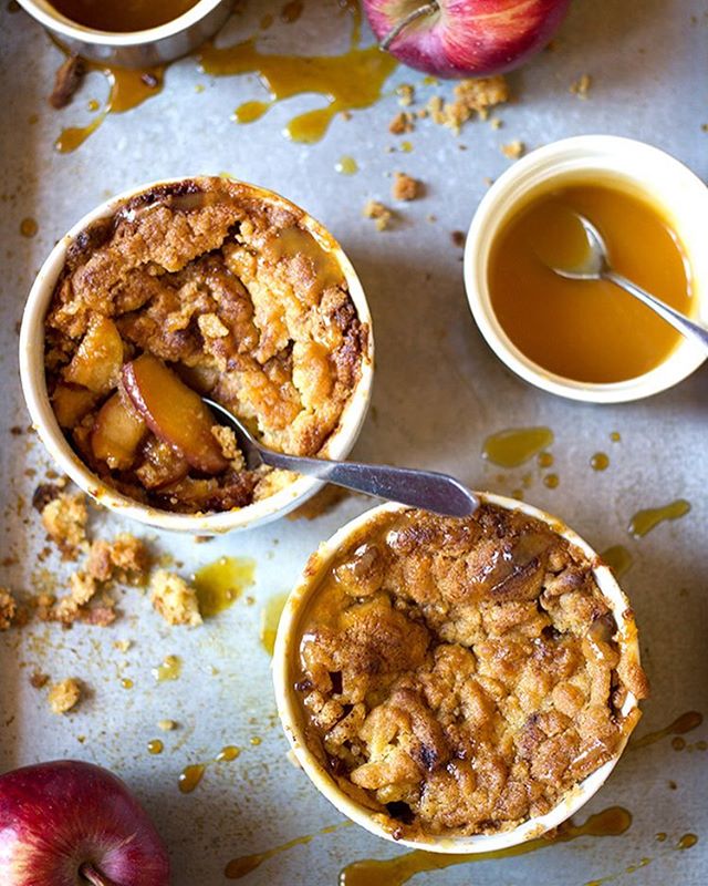 Apple Crumble With Caramel Recipe | The Feedfeed