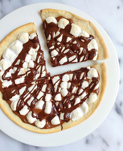 Pizza With Smores Toppings Recipe | The Feedfeed