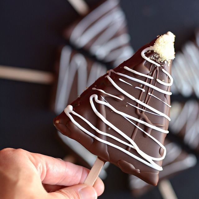 Chocolate Covered Eggnog Cheesecake Pops Recipe | The Feedfeed