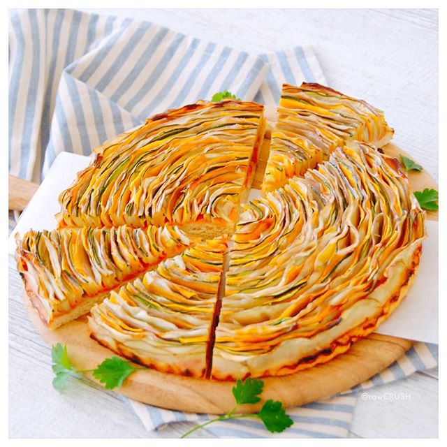 Spiral Veggie Pizza Recipe | The Feedfeed