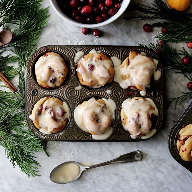 Cinnamon And Cardamom Spiced Cranberry Breakfast Buns Recipe | The Feedfeed