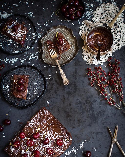 Cherry Chocolate Squares Recipe | The Feedfeed