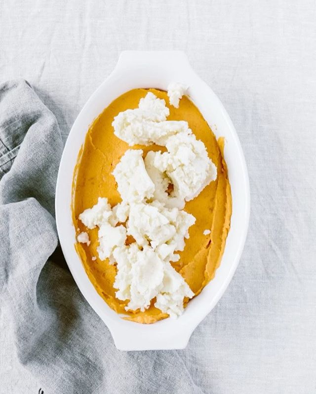 Russet And Sweet Potato Mash Casserole With Crispy Leeks by aysegul ...