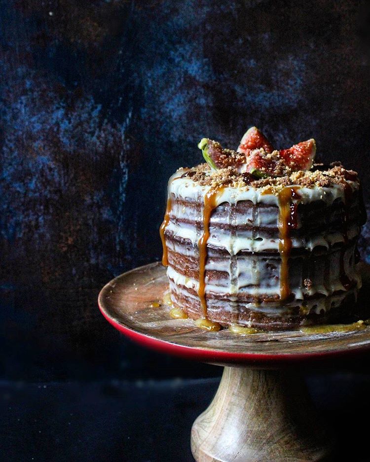 Lavender White Tea Cake With Fig Syrup Recipe | The Feedfeed