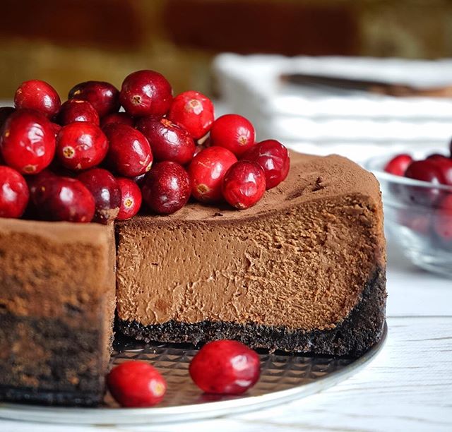 Dark Chocolate Cheesecake With Chocolate Cookie Crust Recipe | The Feedfeed