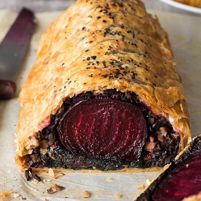 Puff Pastry Wrapped Beet Wellington Recipe | The Feedfeed