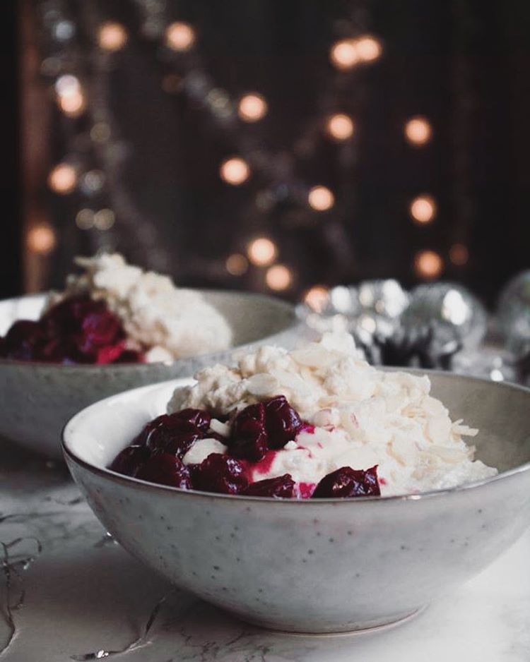 Danish Ris A La Mande With Cherry Compote Recipe | The Feedfeed