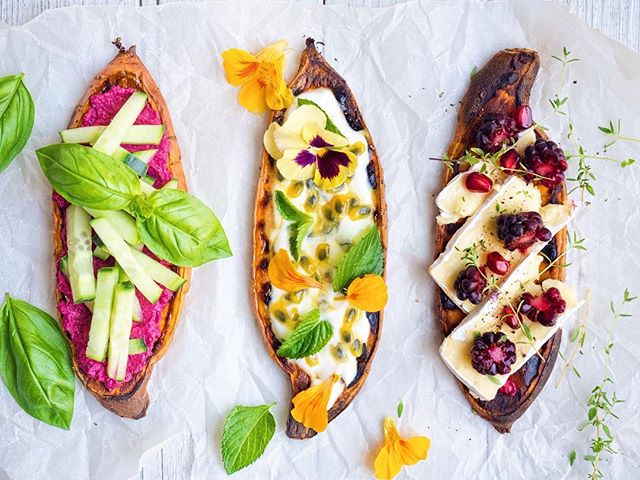 Sweet Potato Toasts Three Ways Recipe | The Feedfeed
