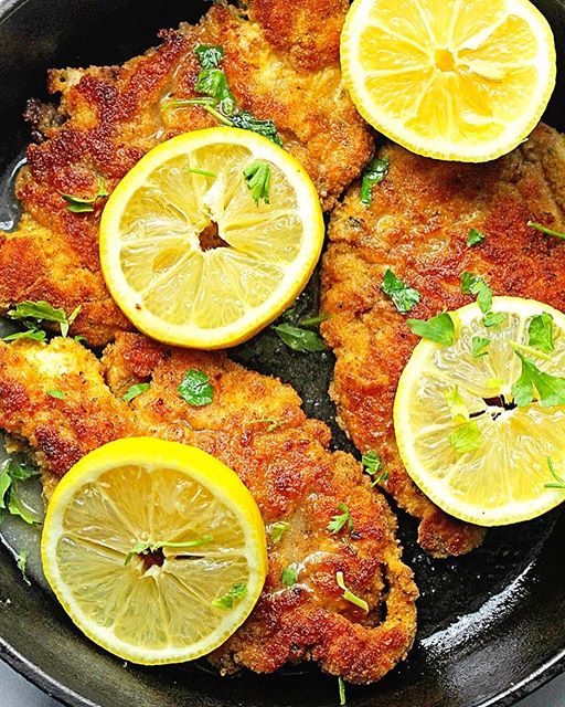 Breaded Chicken Piccata Recipe | The Feedfeed