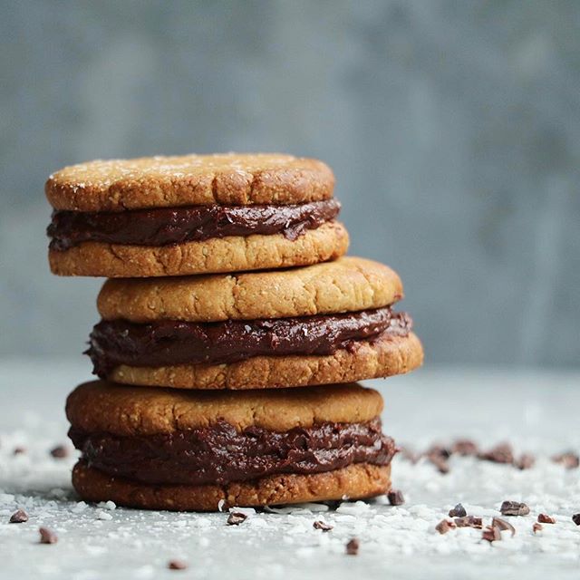 Coconut Cookies With Chocolate Filling Recipe | The Feedfeed