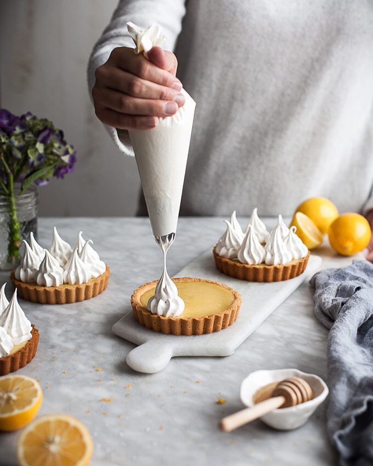Individual Coconut And Lemon Meringue Tarts Recipe | The Feedfeed