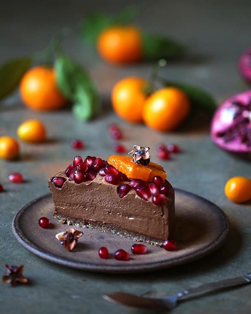 Pitaya Cake With Pomegranate And Mandarin Recipe | The Feedfeed