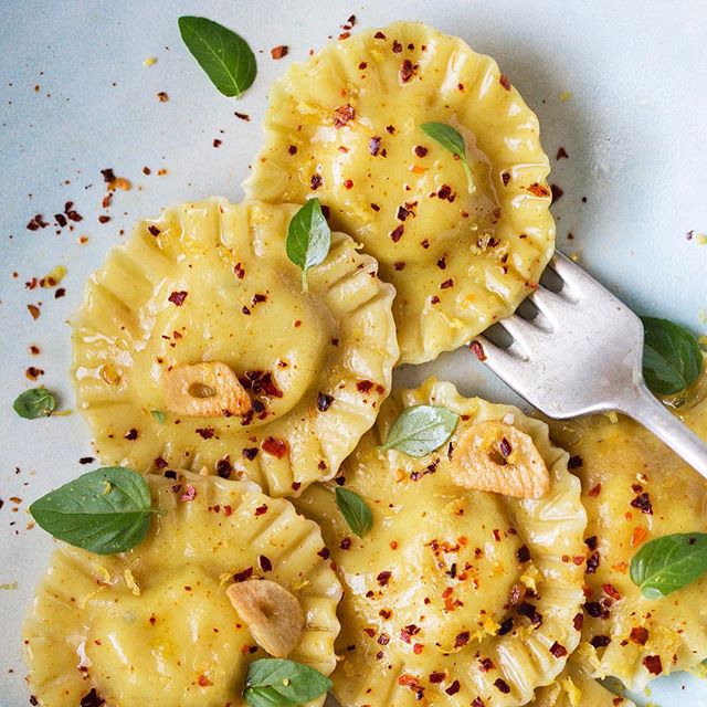 Pumpkin And Vegan Ricotta Ravioli Recipe | The Feedfeed