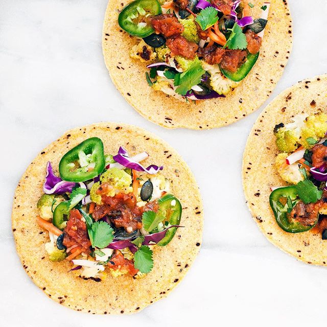 Rainbow Roasted Veggie Tacos Recipe | The Feedfeed