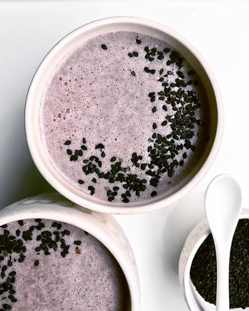 Superfood Black Sesame & Cashew Milk Smoothie Recipe | The Feedfeed