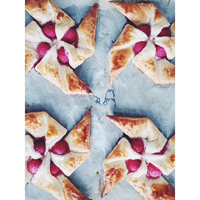 Raspberry Puff Pastry Pinwheels Recipe | The Feedfeed