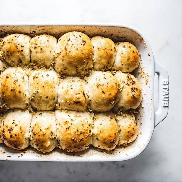 Mini Garlic Pull Apart Buns Recipe | The Feedfeed