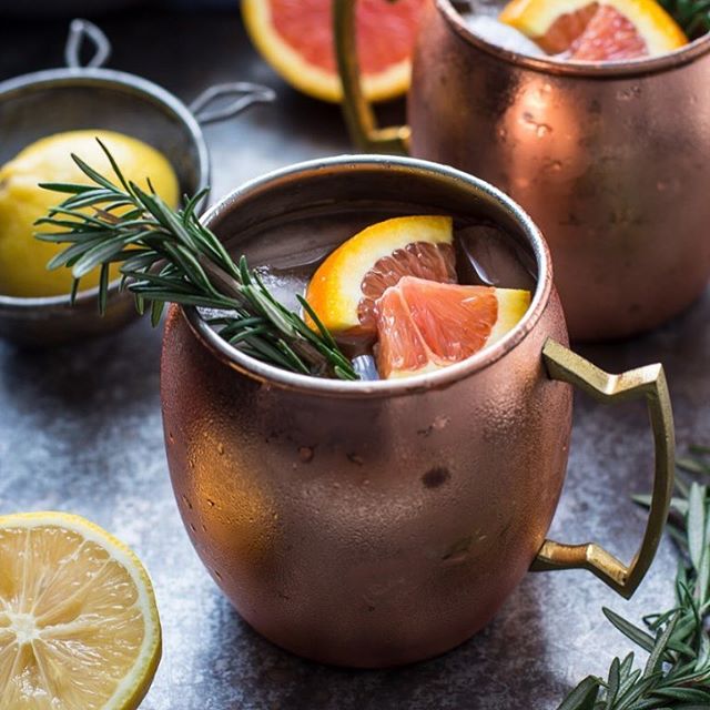 Citrus Moscow Mule With Rosemary Simple Syrup by onesweetmess | Quick ...