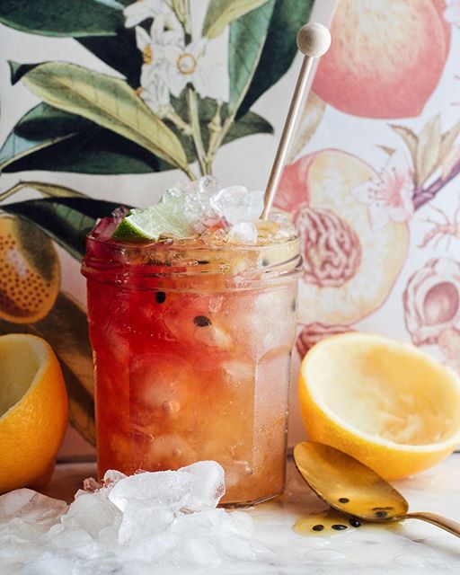 Passion Fruit, Meyer Lemon and Cherry Daiquiri Recipe | The Feedfeed