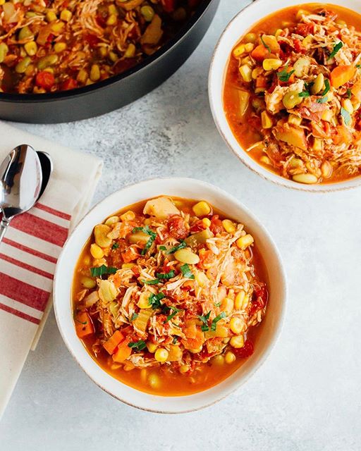 Shredded Chicken, Bean And Corn Stew Recipe | The Feedfeed