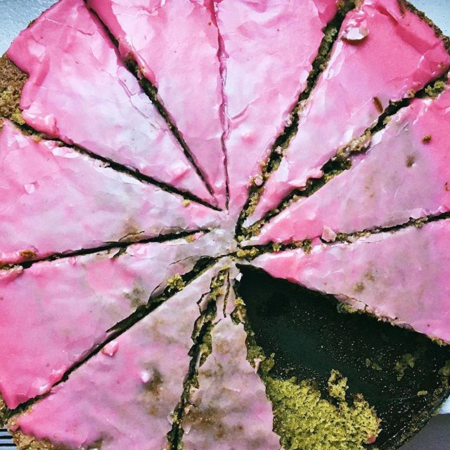 Matcha & Cherry Cake Recipe | The Feedfeed