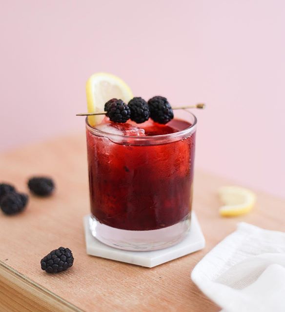 Blackberry Sap Cocktail Recipe | The Feedfeed