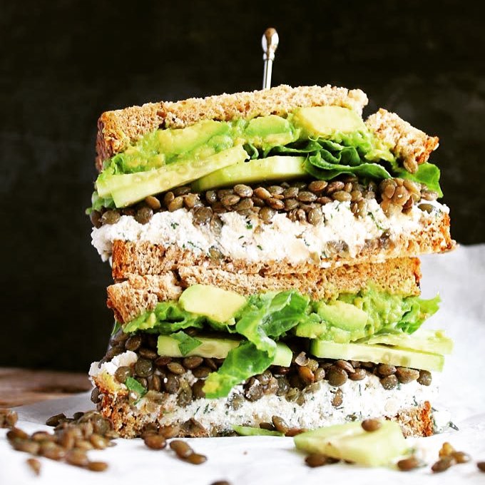 Spring Vegetable And Lentil Sandwich Recipe | The Feedfeed
