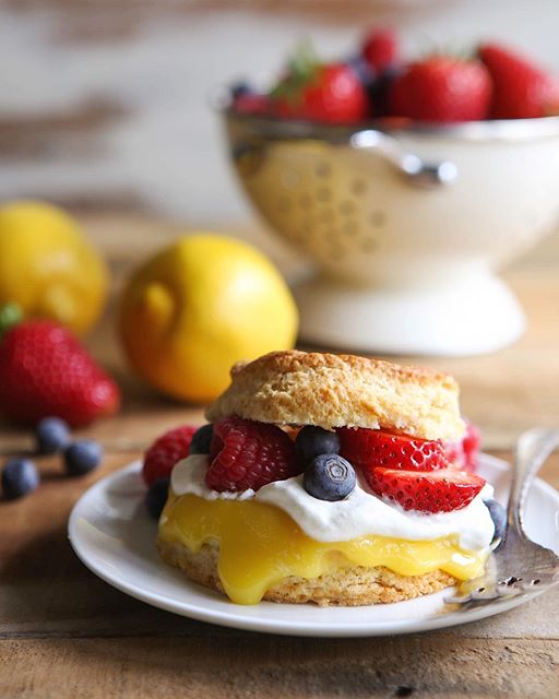 Fresh Berry Shortcakes With Lemon Curd Recipe | The Feedfeed