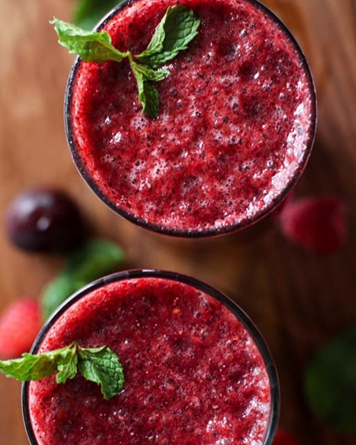 Cherry & Berry Spritzers Recipe | The Feedfeed