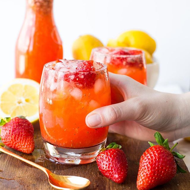 Strawberry Chia Lemonade Recipe | The Feedfeed