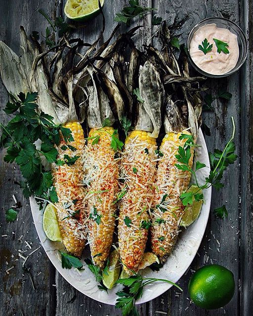 Grilled Corn On The Cob With Sriracha Mayo Recipe | The Feedfeed