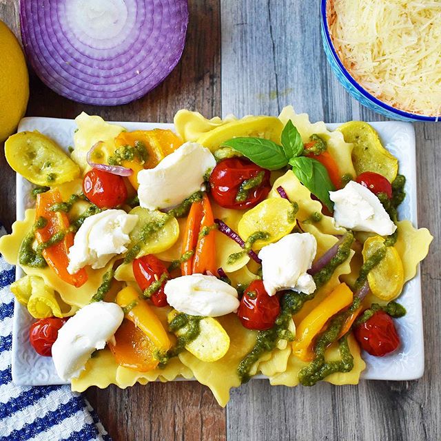 Cheese Ravioli With Roasted Summer Vegetables Recipe | The Feedfeed