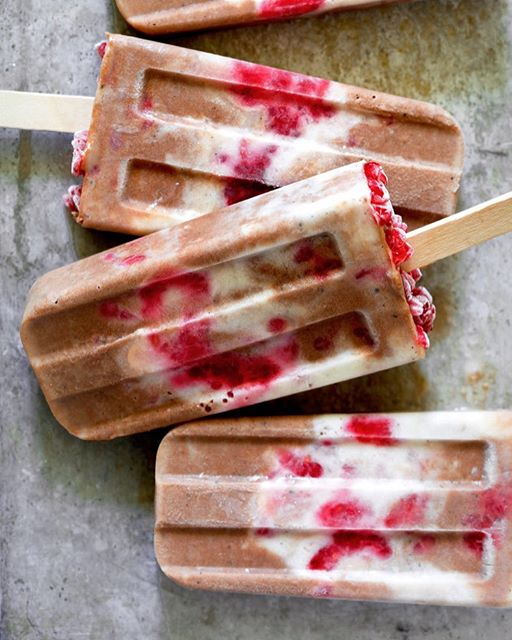 Chocolate Raspberry Mocha Popsicles Recipe | The Feedfeed