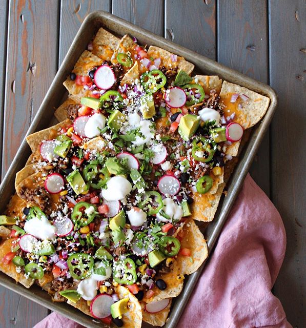 Loaded Beef, Corn And Black Bean Nachos Recipe | The Feedfeed