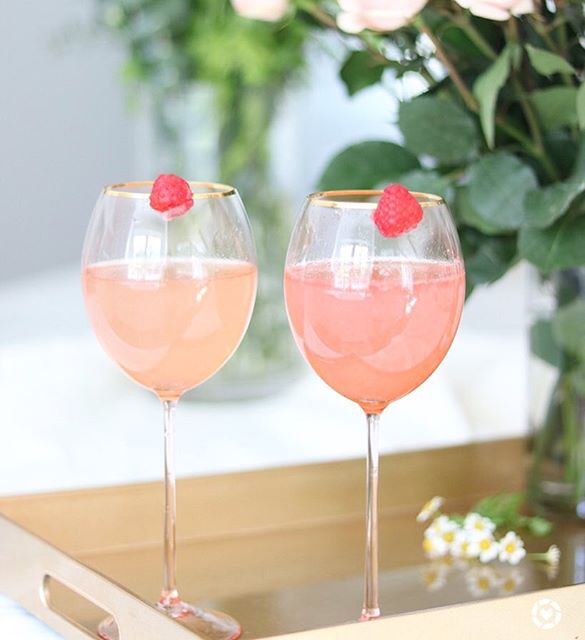 Raspberry Champagne Cocktail Recipe | The Feedfeed