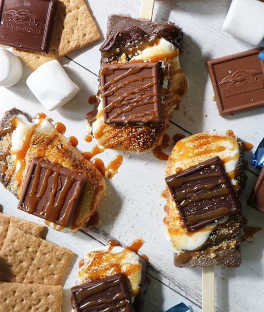 Salted Caramel S'mores Popsicles Recipe | The Feedfeed