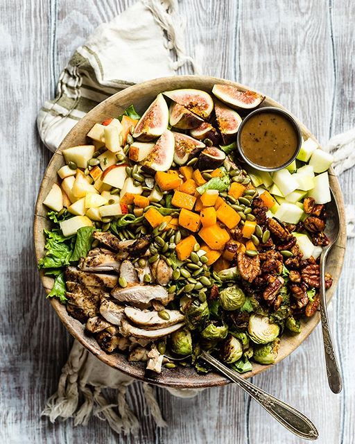 Grilled Chicken And Roasted Vegetable Fall Salad Recipe | The Feedfeed