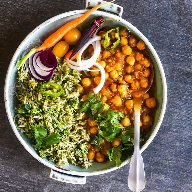 Chickpea Curry With Broccoli Rice Recipe | The Feedfeed