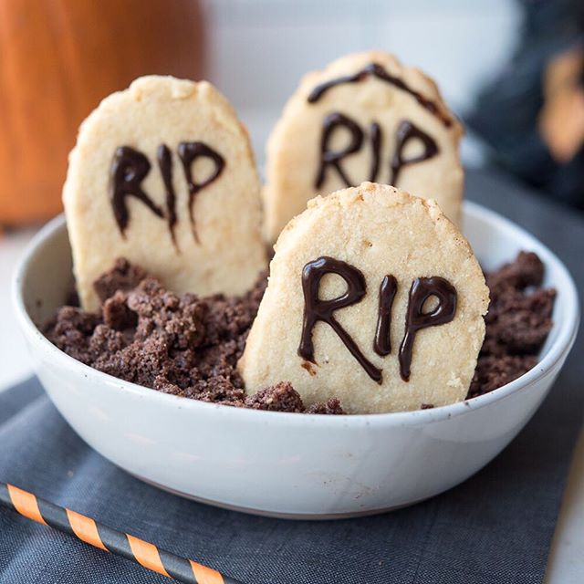 Halloween Tombstone Shortbread Cookies Recipe | The Feedfeed