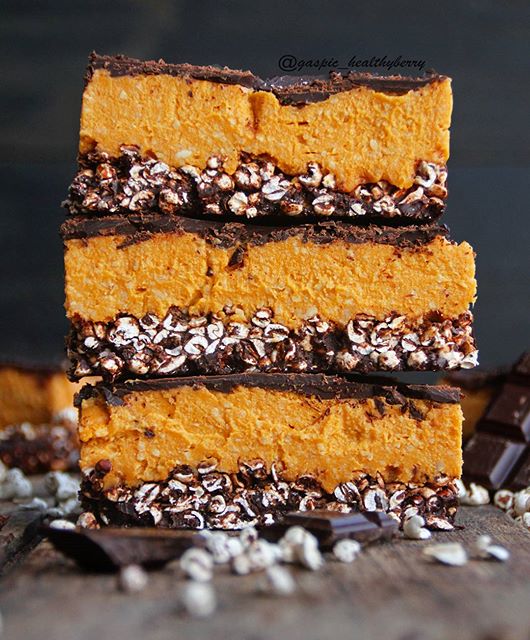 Puffed Buckwheat Chocolate Sweet Potato Bars Recipe | The Feedfeed