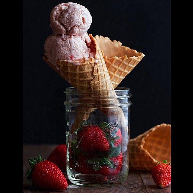 Fresh Strawberry Ice Cream by littlespicejar | Quick & Easy Recipe ...